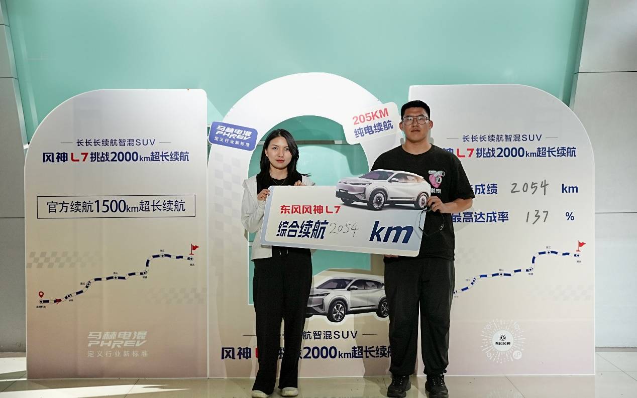2054km！风神L7成为中国首个突破2000km超长续航的混动SUV_搜狐汽车_搜狐网
