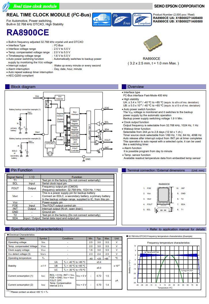EPSON爱普生RTC RA8900CE/RA8000CE+松下Panasonic电池组合_搜狐汽车_搜狐网