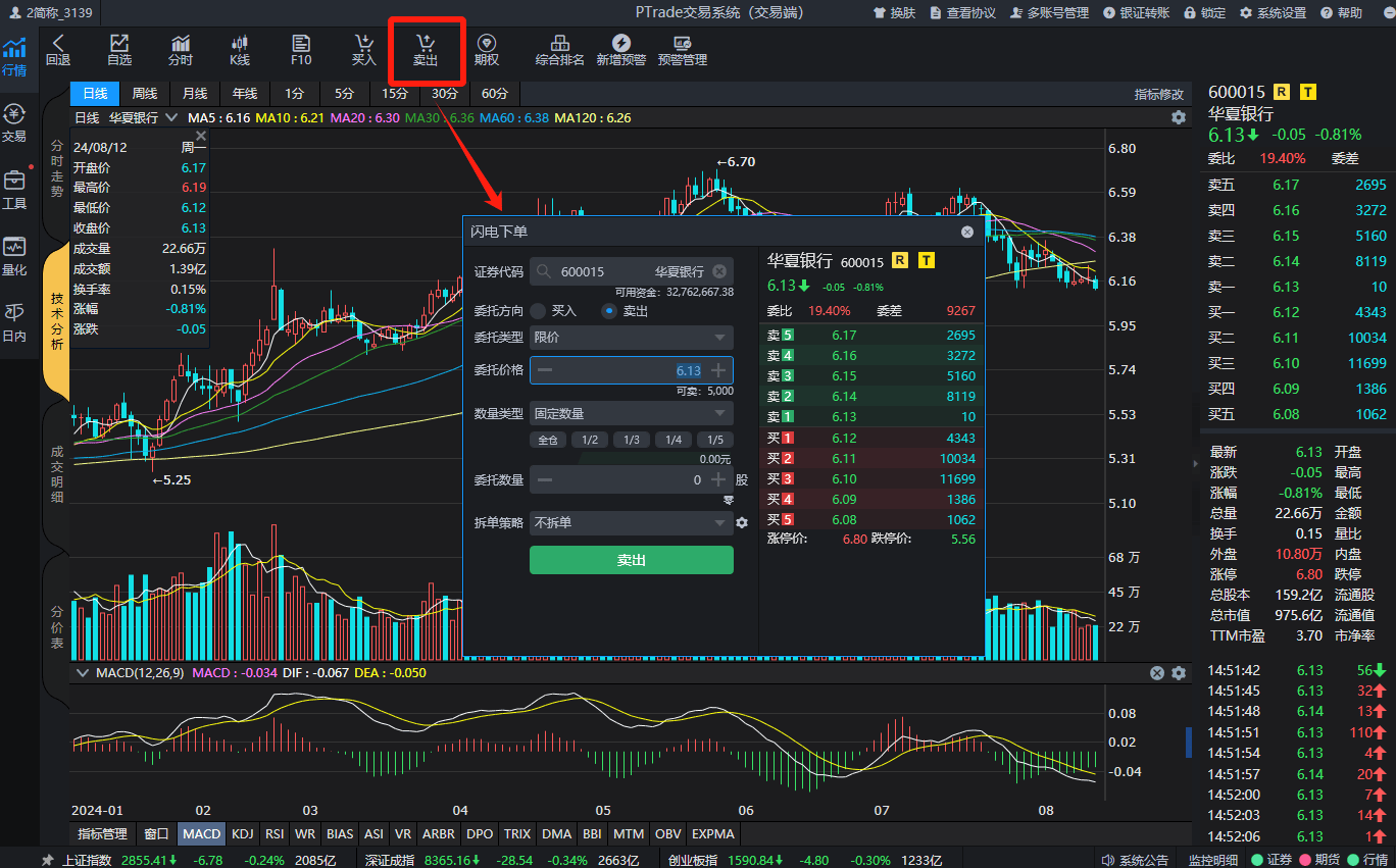 一款免费好用的量化ptrade，ptrade闪电下单功能介绍_进行_支持_买入
