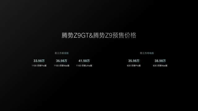 腾势Z9GT与腾势Z9双旗舰开启预售，预售价区间为33.98万元-41.98万元_搜狐汽车_搜狐网