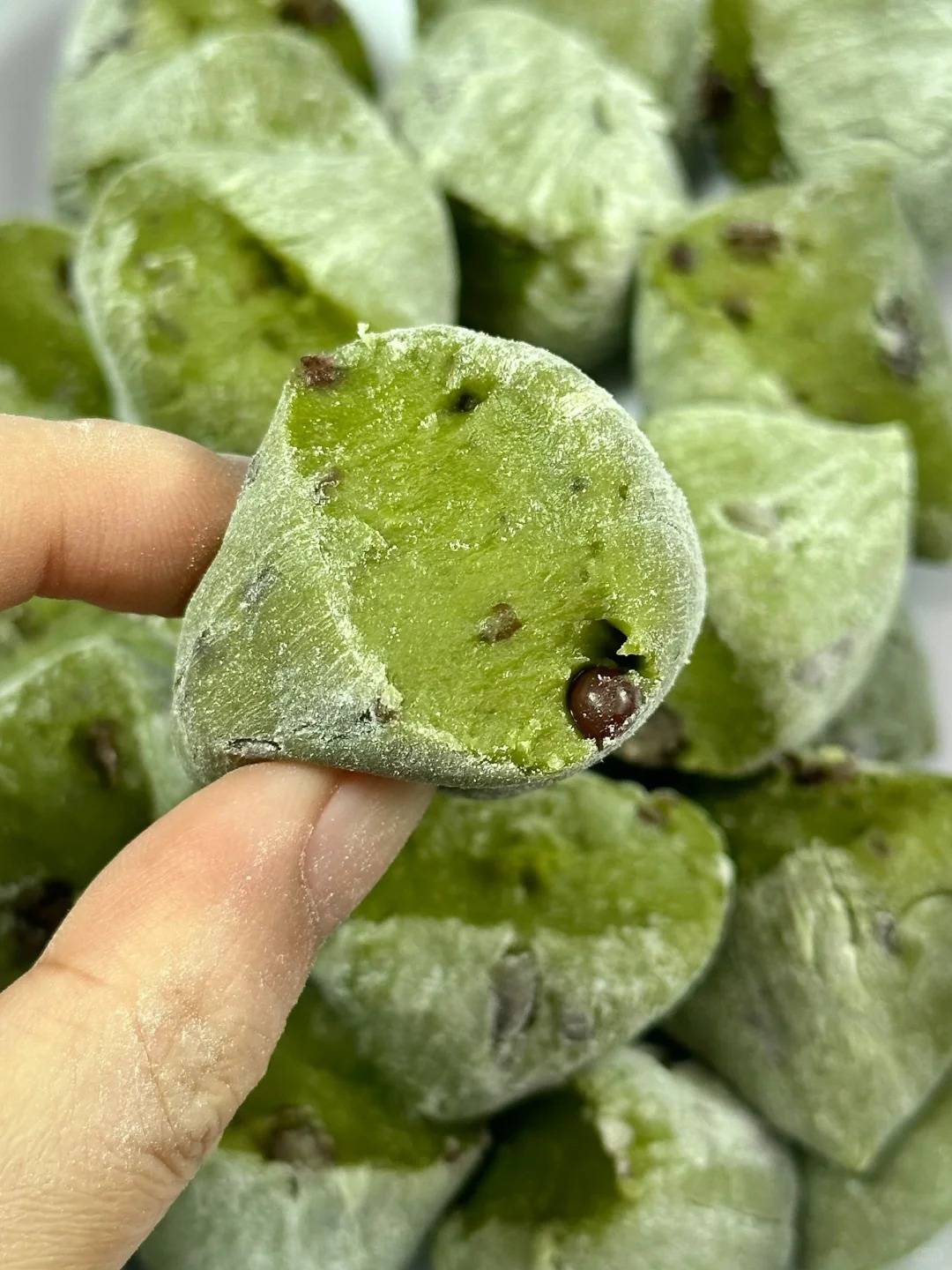 糯叽叽的抹茶麻薯搭配冰冰凉的奶冰沙，味道绝绝子！_口感_水果_面糊