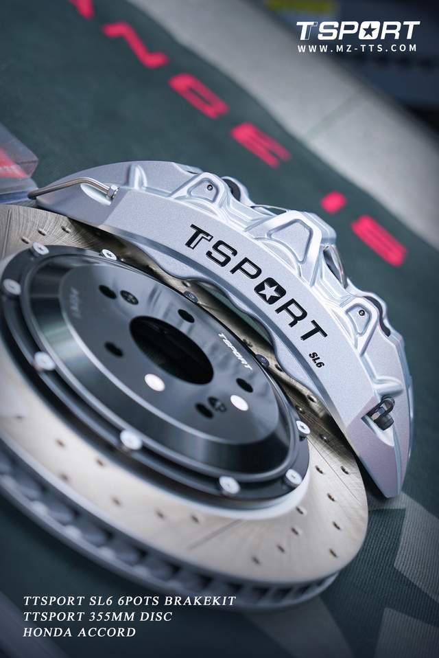 本田雅阁改装TTSPORT六活塞SL6刹车案例细节展示_搜狐汽车_搜狐网