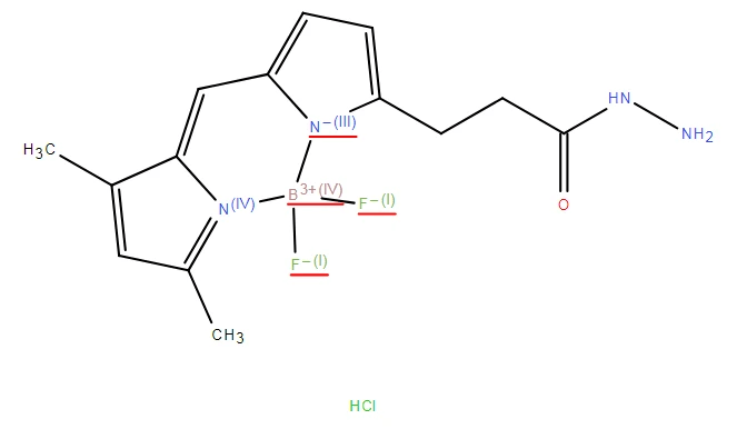 BODIPY FL hydrazide，常被用于生物标记域，如标记多糖、糖蛋白等生物分子-阿仪网