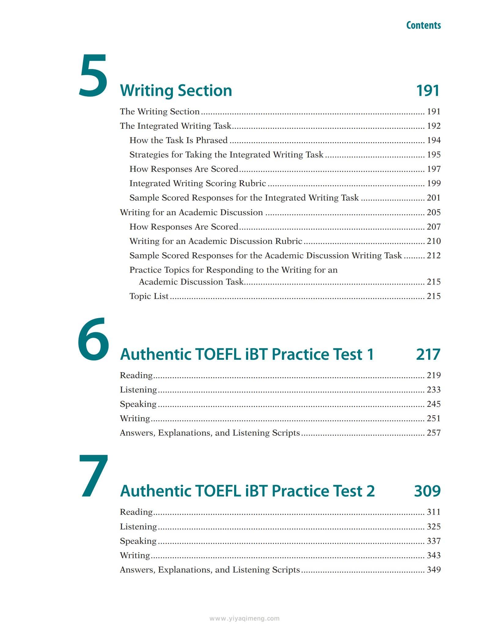 托福 OG 第七版The Official Guide to the TOEFL IBT Test 电子版PDF 网盘下载_考试_考生_部分