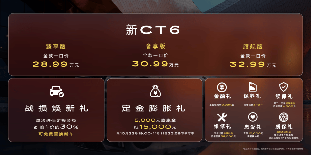 凯迪拉克新CT6正式上市，售价28.99万元起_搜狐汽车_搜狐网