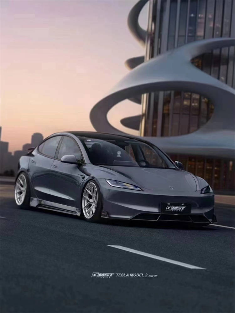 特斯拉Model 3改装AIRBFT气动避震：线条流畅，视觉冲击力强_搜狐汽车_搜狐网