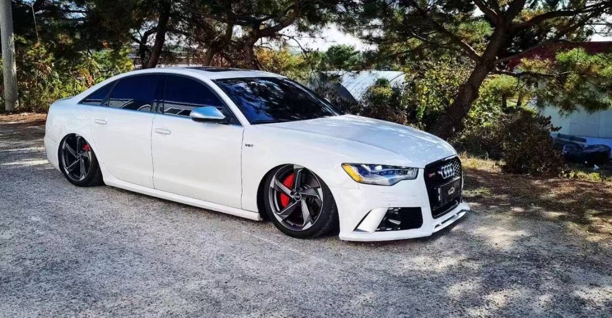 奥迪A5改装AIRBFT气动避震低趴姿态案例_搜狐汽车_搜狐网