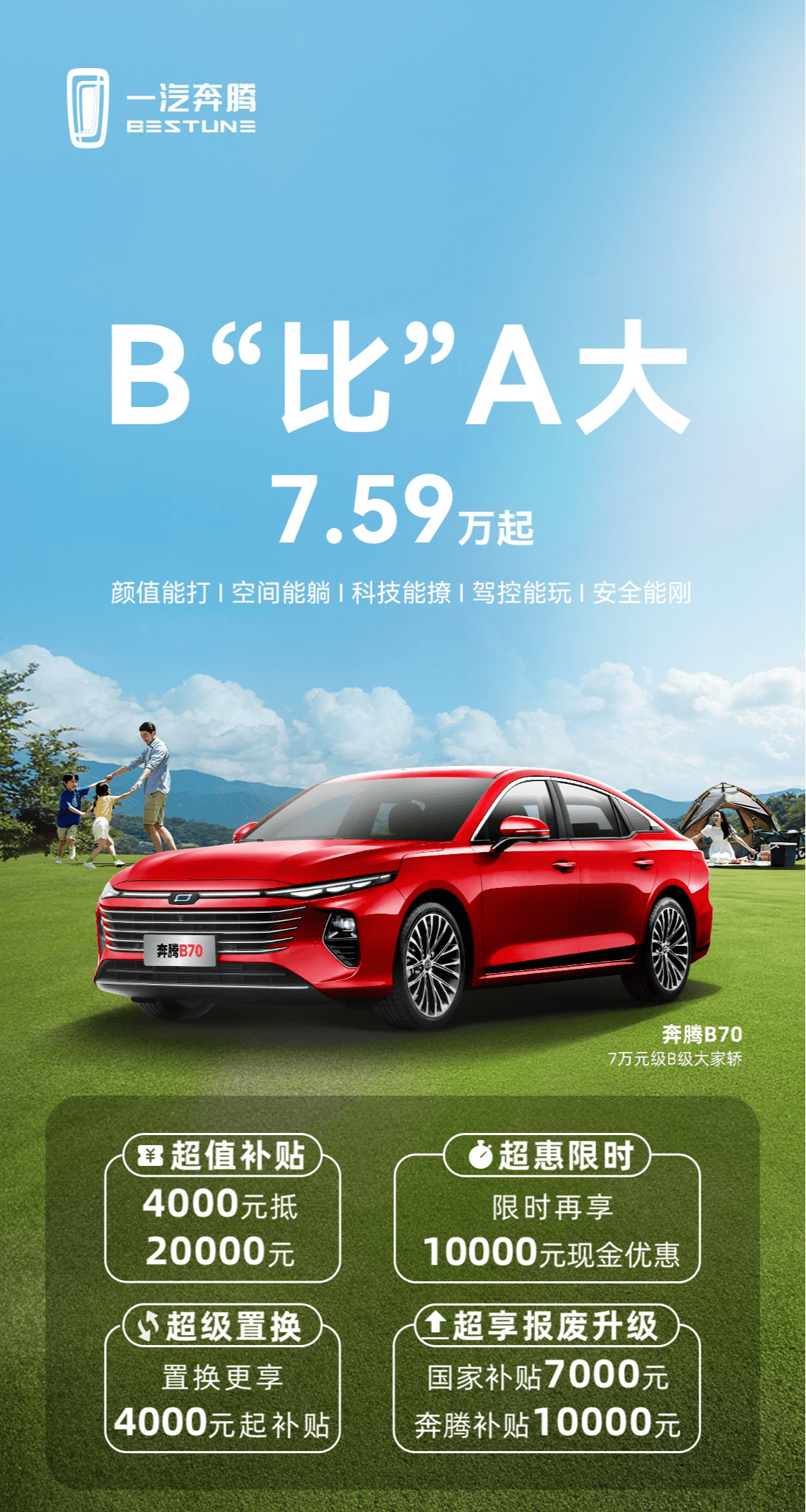 颜值能打大气豪华奔腾B70 7.59万元起_搜狐汽车_搜狐网