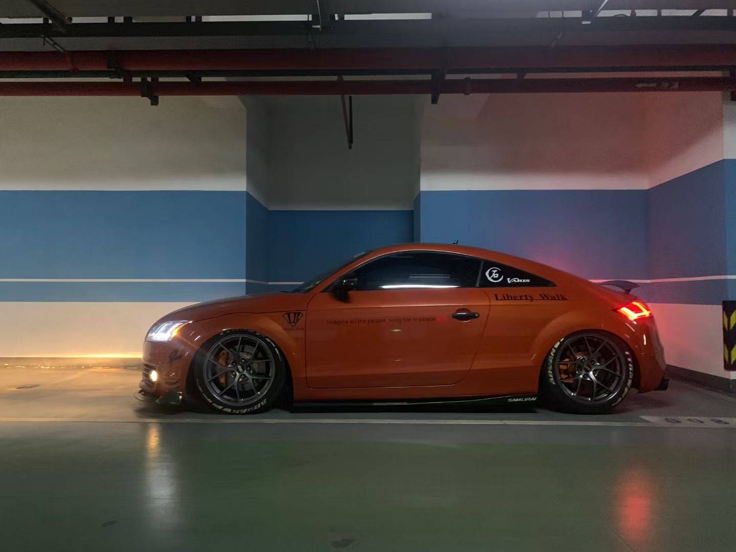 气动避震李洋洋分享奥迪TT改装AIRBFT气动避震品牌功能配置_搜狐汽车_搜狐网