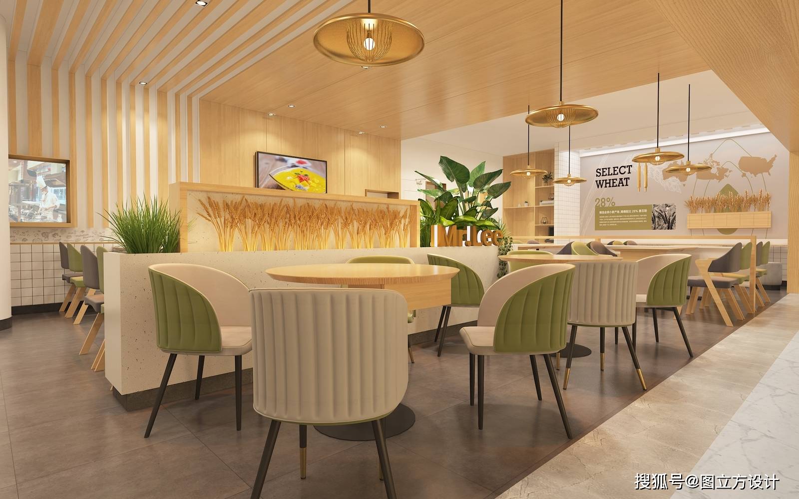 快餐店效果图怎么设计好看又实用？_顾客_装饰_品牌