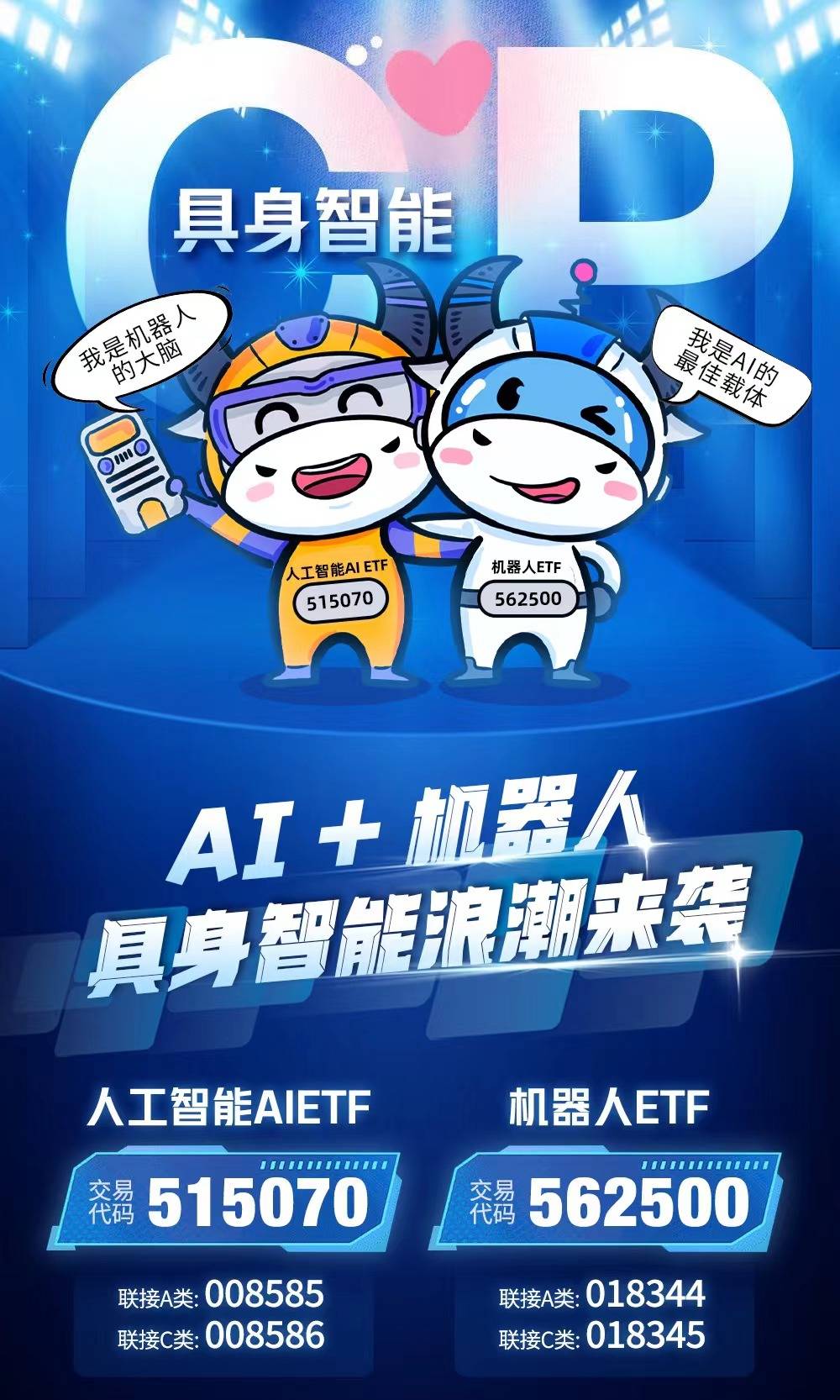 具身智能概念持续火热，人工智能AIETF(515070)、机器人ETF(562500)逆市翻红_华为_模型_人形