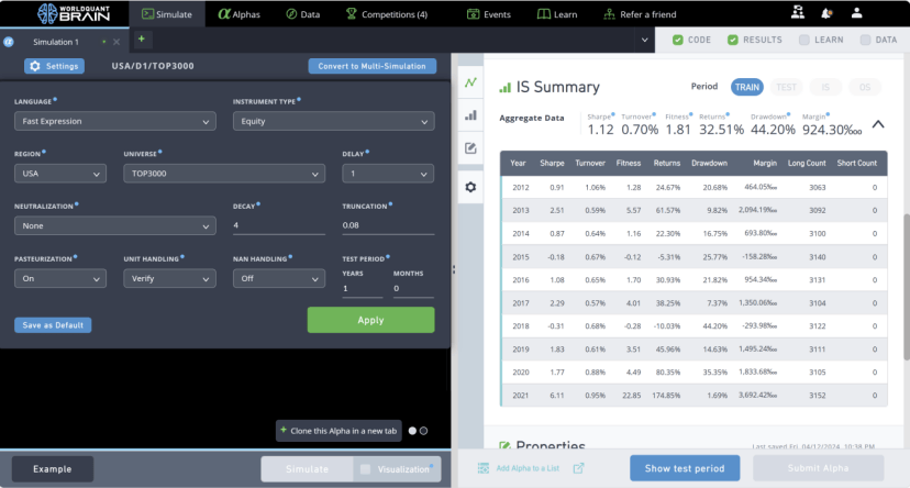 WorldQuant BRAIN 零基础学量化免费训练营报名_平台_数据_操作符