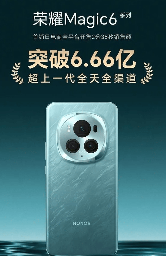 国内手机市场新霸主：荣耀凭借Magic6系列强势登顶_技术实力_销售_科技