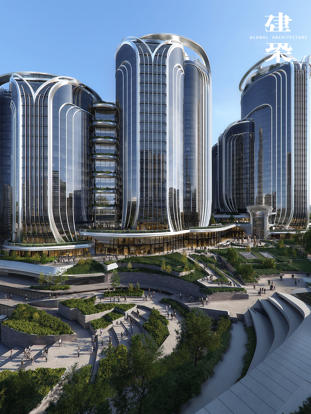 扎哈事务所新作：香港高铁西九龙总站TOD封顶_项目_空间_Project