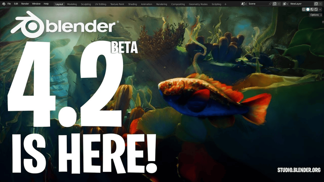 Blender 4.2 LTS测试版来了！看看有哪些新功能_支持_合成器_用户