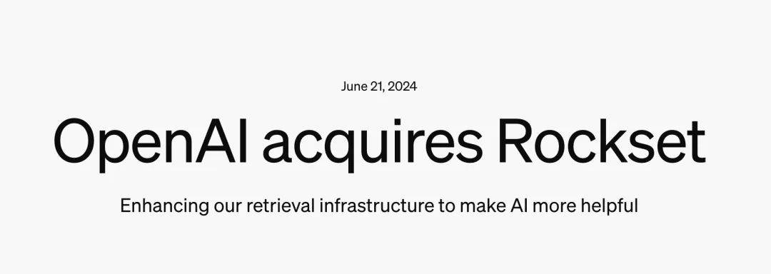 Bolt观点｜从功能V.S.产品角度聊OpenAI最近一次收购，Why Rockset、接下来会发生什么？_RockSet_数据_模型