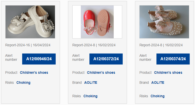 Case study on recall of children's shoes exported to EU！_cases_there_and