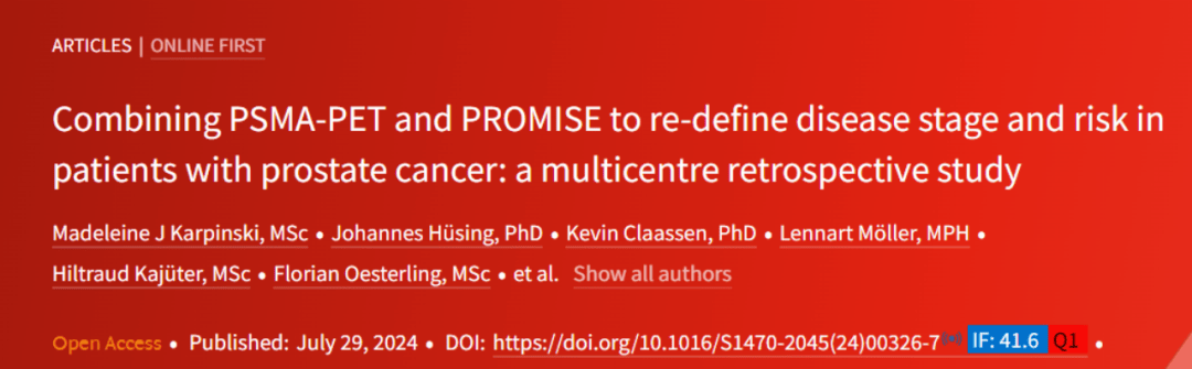 前列腺癌评估「黑科技」：PSMA-PET 与 PROMISE 标准的完美融合_队列_患者_研究