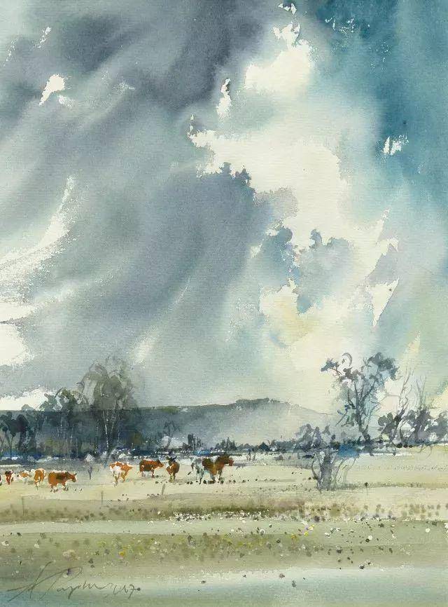 蓬勃大气，富有诗意︱Adam Papke的水彩画实在太漂亮了_艺术_文计划_比得哥什