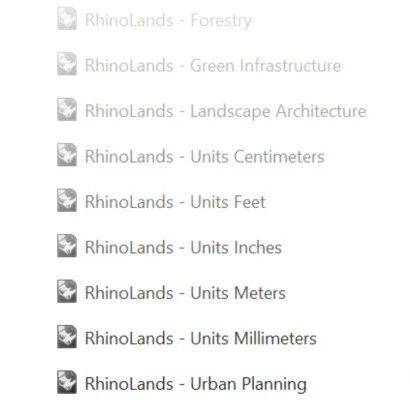RhinoLands：模版、易使用的工具栏_文档_图层_北京