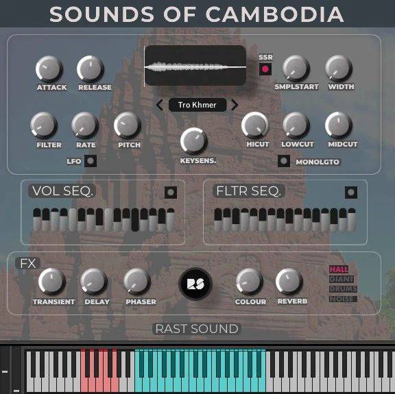 Rast Sound 发布 Kontakt 柬埔寨乐器音色库 Sounds of Cambodia 2_广告_独奏_采样