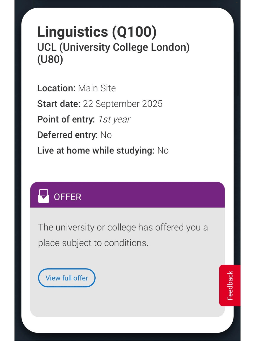 25fall 第一封UCL本科offer终于来了！热门专业的面试难关如何应对？_人数_计算机_科学