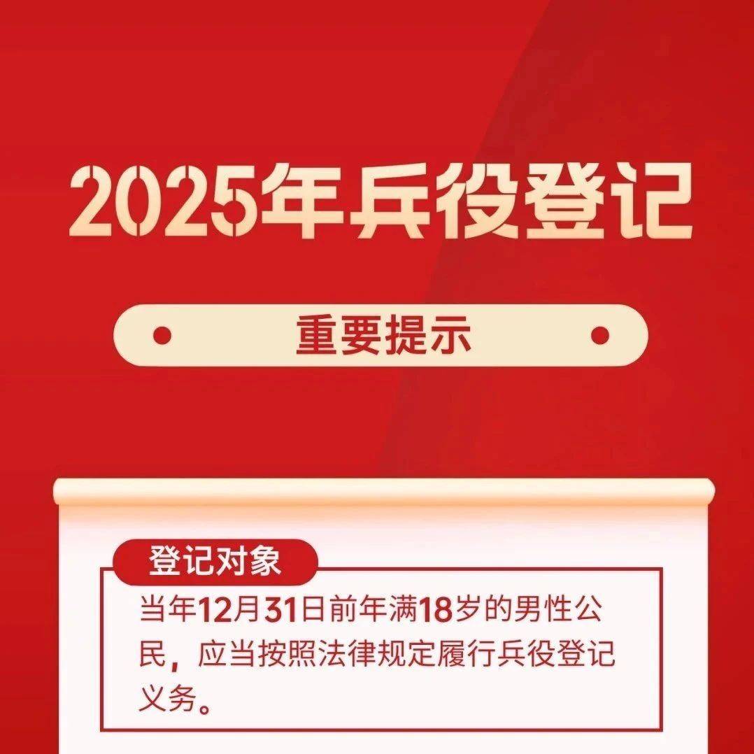2025年兵役登记开始啦！_进行_信息_本人