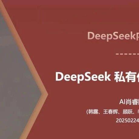 北京大学出的第四份 DeepSeek 教程来了！（PDF免费下载）_部署_模型_私有化