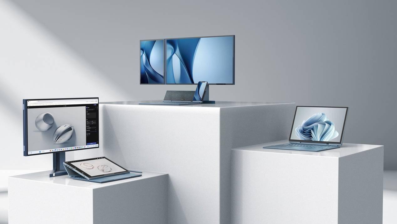 仁宝电脑发布三合一概念机：平板、笔记本、台式机随心变_设计_Surface_设备