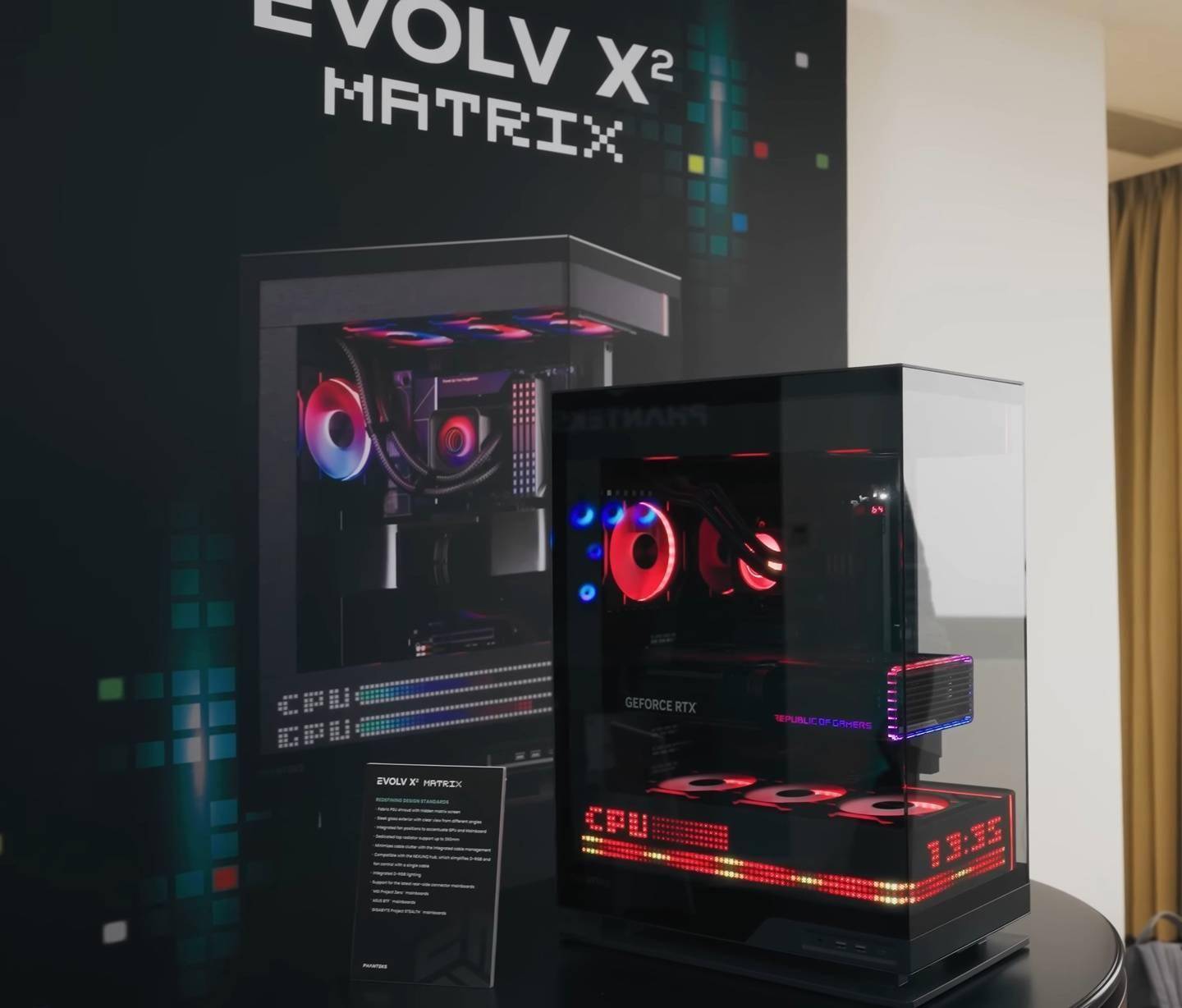追风者COMPUTEX展新机箱：Evolv X2 Matrix与XT View Matrix灯显升级_设计的_系列_托盘