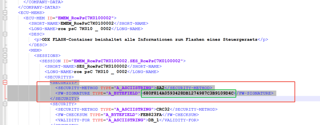 大众奥迪控制单元固件刷写必会知识之odx文件详解_诊断_Loader_格式