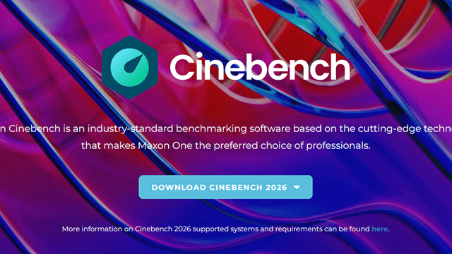 CineBench 2026测试工具发布 免费使用_Maxon_支持_Intel